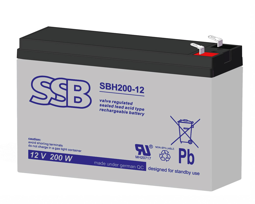 SSB Battery SBH200-12 | SBH | SSB Batterien | Batterien | Produkte ...